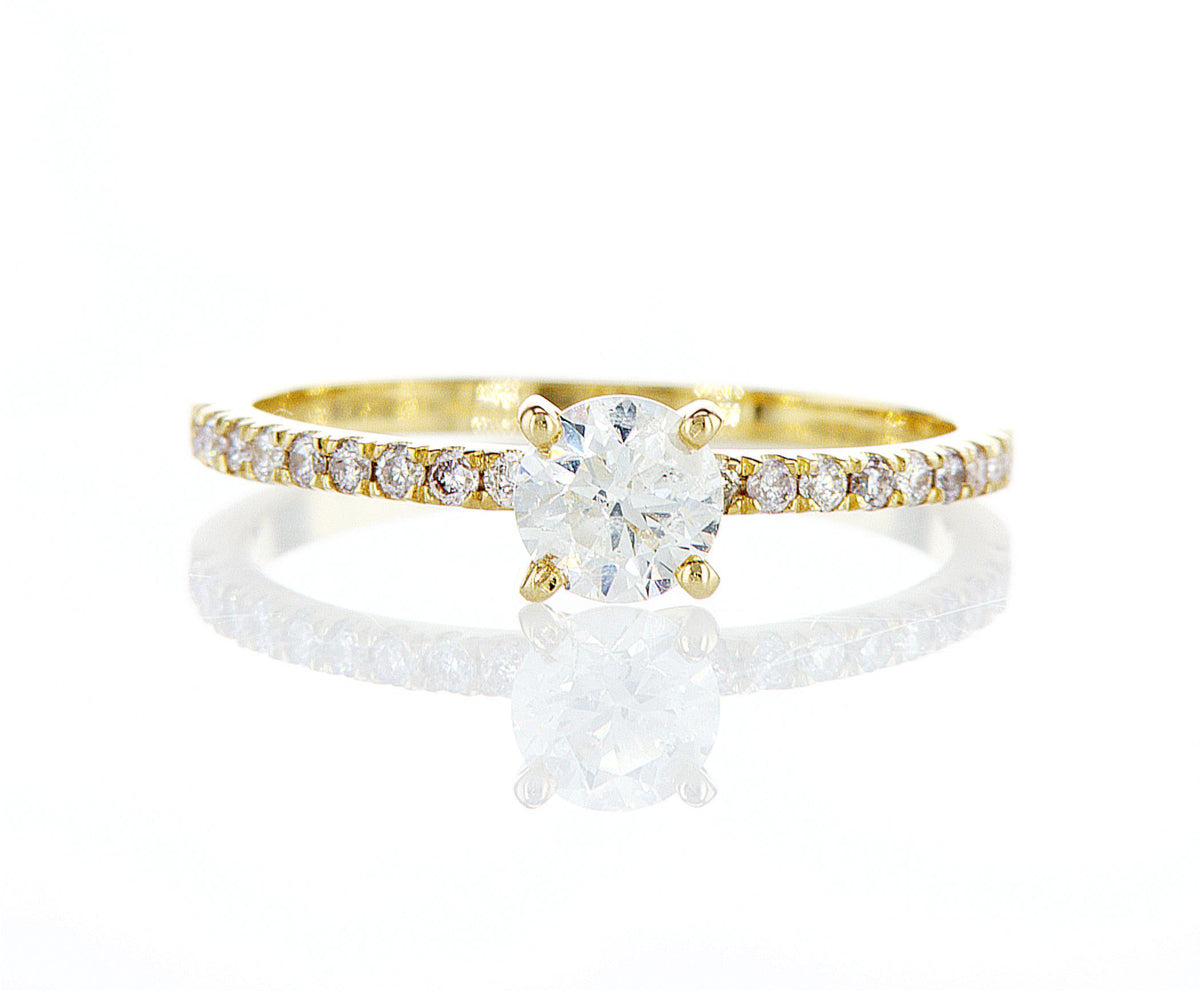 טבעת אירוסין כרמית - Fermond Jewelry – פרמונד תכשיטים