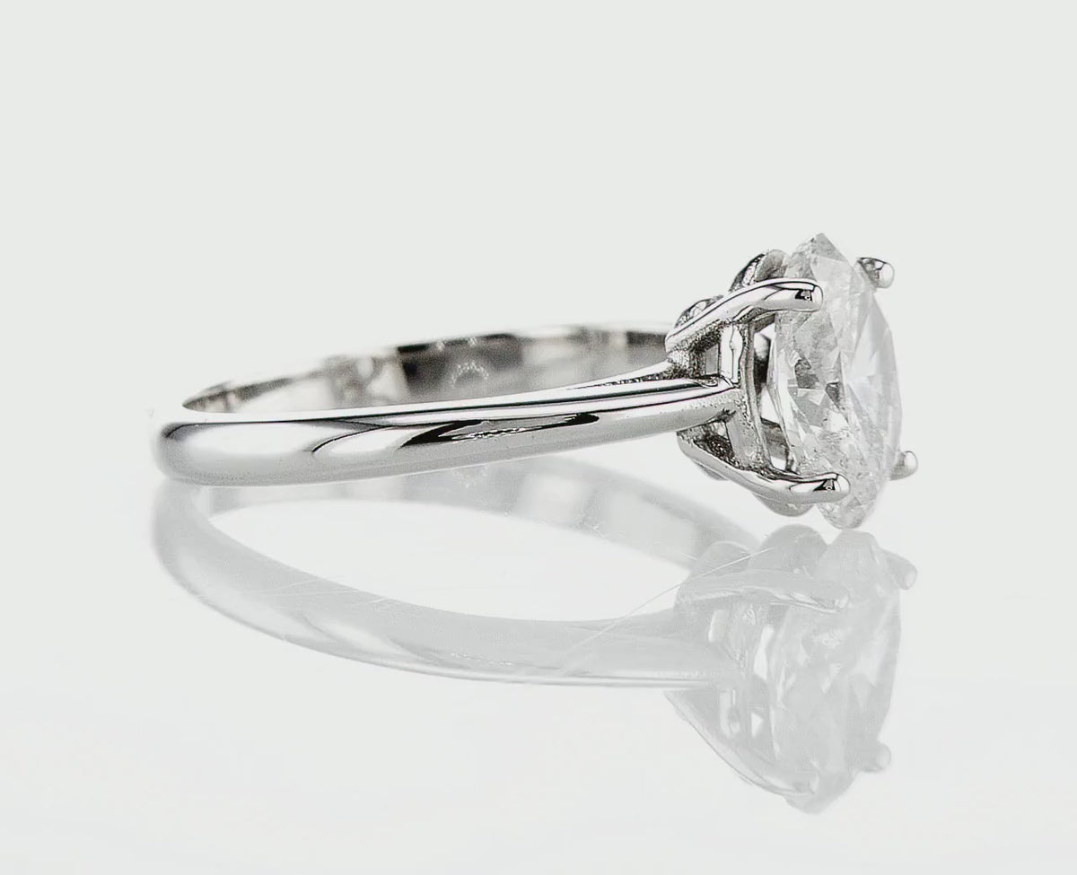 טבעת אירוסין עם יהלום טבעי במרכז אביטל - פרמונד תכשיטים – Fermond Jewelry